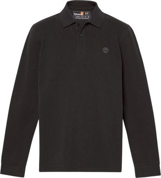 Timberland Poloshirt f&uuml;r Herren, Regul&auml;r, Lang&auml;rmlig (Schwarz)