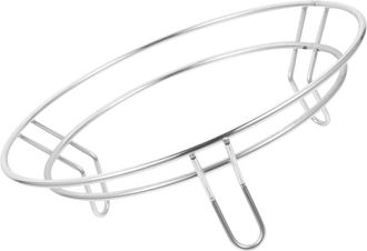 FOMIYES K&uuml;chen Wok Halterung Edelstahl K&uuml;hlgestell Rutschfester Pfannenrost f&uuml;r Hei&szlig;e Fritteusen und Schneidkochgeschirr Multifunktionaler Topfhalter f&uuml;r Arbe