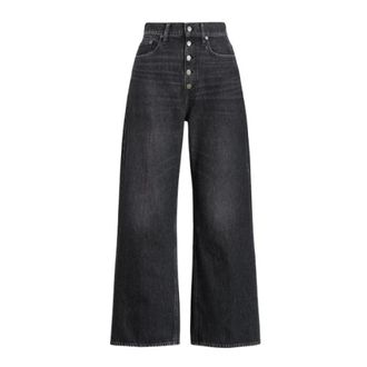 Polo Ralph Lauren Wide Leg High Waist Jeans - - Jeans - Damen - Grau - W31