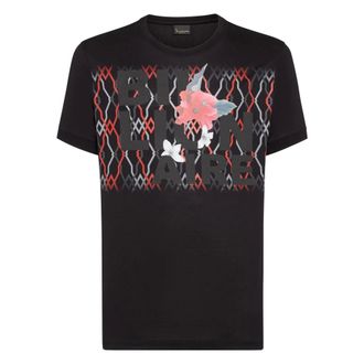 Billionaire Boys Club Homme, Tops, Noir, Taille: S T-shirt Col Rond MC Palmiers