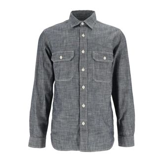 TELA GENOVA Casual Chemises - Homme - Chemises - Bleu - Taille: XL