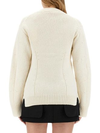 Helmut Lang Wool Blend Cardigan - Ivory