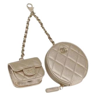 Chanel Pre-owned Vintage Pouch - Femme - Pre-owned - Jaune - Taille: ONE Size