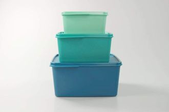 Tupperware K&uuml;hlschrank K&uuml;hle Ecke 2,5L t&uuml;rkis/blau + 1,2L t&uuml;rkis + 500ml Mint 36776