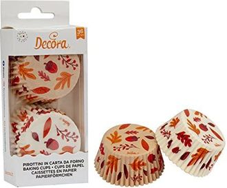 Decora 0339859 CF 36 Backförmchen Herbst 50 x 32 mm, Braun