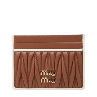 Miu Miu Porte-cartes professionnel Pre-owned - Femme - Pre-owned - Brun - Taille: ONE Size