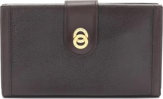Bulgari portefeuille pliant Doppio Tondo (années 2010) - Marron