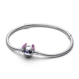 Pandora Disney Stitch Schlangen-Gliederarmband aus Sterling-Silber, aus der Disney Kollektion, L&auml;nge: 16 cm, 593738C01-16