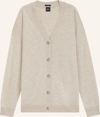 HUGO BOSS Strickjacke Falanas beige