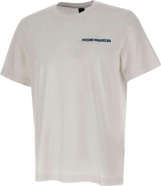 Moose Knuckles Homme, Tops, Blanc, Taille: M Mindfold T-Shirt