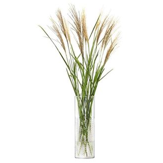 LSA International Wicker Vase H40cm Klar