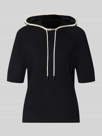 Marc Cain Relaxed Fit Hoodie aus Woll-Mix