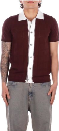 Alpha Studio Homme, Tops, Brun, Taille: S Polo