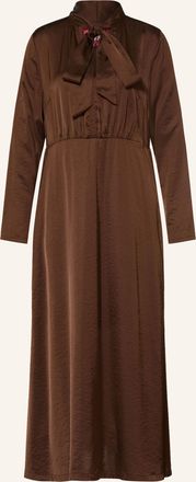 Grace Grace Schluppenkleid Aus Satin braun