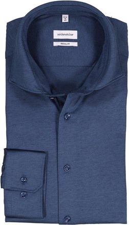 Seidensticker Seidensticker Herren Hemden blau Jersey