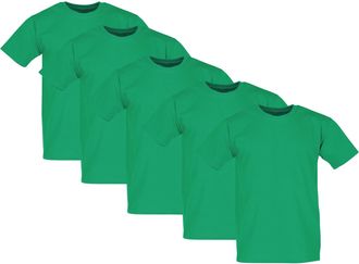 Fruit Of The Loom Valueweight T Shirt 5er-Pack Herren, Kelly Green, XXL