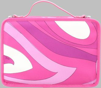 Emilio Pucci Girls Handbag With All-Over Graphic Print Pink Cotton Handbags Hand Bags