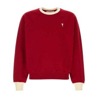 Ami Quota Bicolor Sweatshirt - - Sweatshirts & Hoodies - Herren - Rot - M