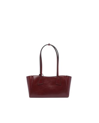 Hidesins Womens Shopper S Leather Shoulder Bag Wine Calf