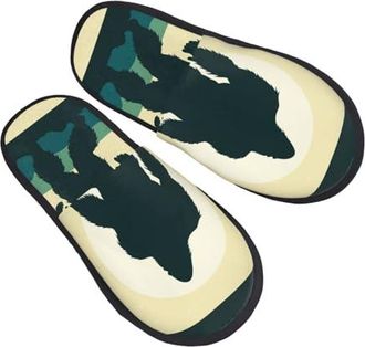 Generic L&eacute;g&egrave;re Pantoufles Silhouette de Bigfoot2 Chausson Maison Classiques Chaussons en Peluche pour Maison Femme Homme L