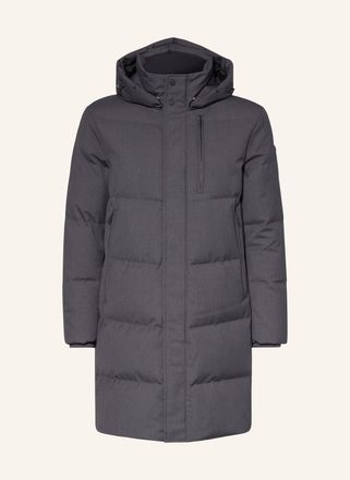 Duno Duno Daunenmantel Aron Parma Mit Abnehmbarer Kapuze grau