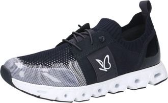 Caprice Damen Sneaker flach mit Schnürsenkeln Vegan, Blau (Ocean Comb), 41 EU