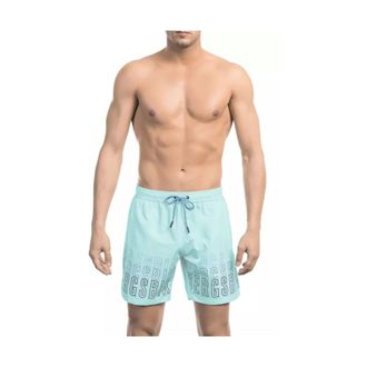 Dirk Bikkembergs Homme, Maillots de bain, Bleu, Taille: XL Maillot de Bain en Polyester Bleu Clair