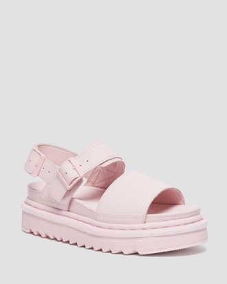 Dr. Martens Voss Hydro Leder Riemensandalen in Rosa, Gr&ouml;&szlig;e: 36