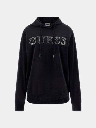 Guess Hoodie COUTURE HOODIE - Sweatshirt Damen - Kapuzensweatshirt - Samt - Strass