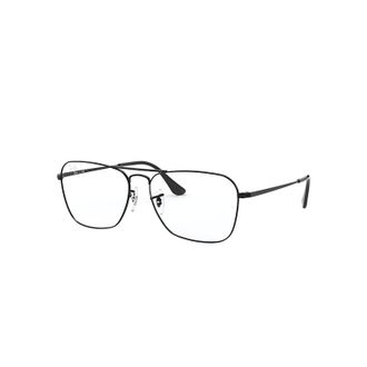 Ray-Ban Caravan Optics Schwarz Gl&auml;nzend Fassung Klar Glas 58-15