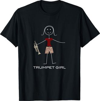 Whyitsme Design Lustige Frauen Trompete M&auml;dchen Trompetenspieler T-Shirt