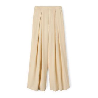 Motivi Leinenmischhose mit geteilten Falten - - Trousers - Damen - Beige - 2XS