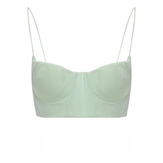 Alex Perry Crop Top mit d&uuml;nnen Tr&auml;gern - - Underwear - Damen - Gr&uuml;n - M