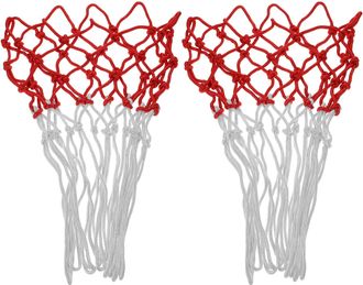BESPORTBLE Abaodam 2 Stück Basketballnetz Ersatz Dickes Wetterfestes Basketballkorbnetz aus Robustem Strapazierfähigem Material Langlebiges Reißfestes Rahmen Net
