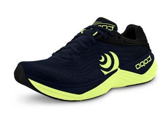 Topo Athletic Ultrafly 5 Herren-Laufschuhe, bequem, leicht, gepolstert, langlebig, 5 mm, Stra&szlig;enlaufschuhe, athletische Schuhe f&uuml;r Stra&szlig;enlauf, Marineblau/Limette, 