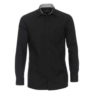 Casamoda Lang&auml;rmliges Freizeithemd - - Shirts - Herren - Schwarzk - 2XL