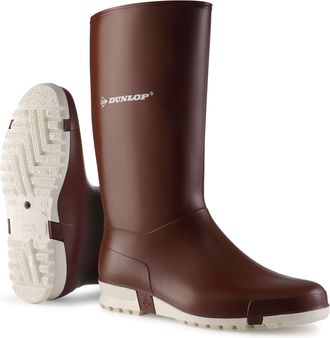 Dunlop Sport Burgundy/White Gummistiefel, Regenstiefel f&uuml;r Damen, Herren, Kinder, M&auml;dchen und Jungen, Grosse 39