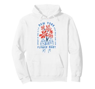 Trendy Apparel New York Flower Mart Grown In The USA Pullover Hoodie