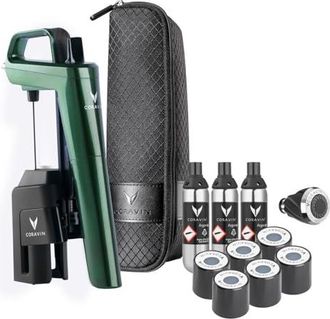 Coravin Timeless Six+ Syst&egrave;me de Pr&eacute;servation du Vin | Facile &agrave; Utiliser, Prot&egrave;ge le Vin de lOxydation Pendant Plus de 2 Ans| A&eacute;rateur & Housse de Voyage Incl