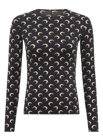 Marine Serre Moon Blouse - Black