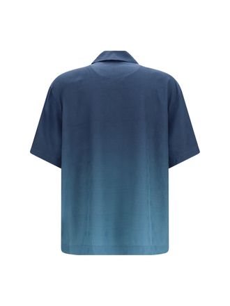 Off-white Mens Arrow Monogram Shirt Dark Slate Viscose