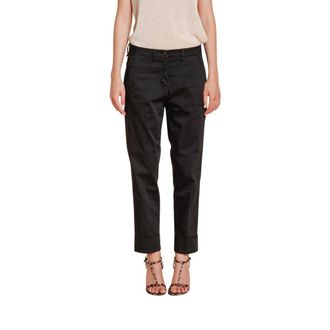 Mason's Femme, Pantalons, Noir, Taille: 36 FR Pantalon Chino New York Coupe Carotte