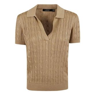 Ralph Lauren Pull en maille - Femme - Tops - Beige - Taille: 42 FR