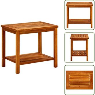 vidaXL Table basse 50x35x45 cm Bois dacacia solide - Table Basse - Table Dappoint - Acacia - Bois Massif - Mobilier Ext&eacute;rieur
