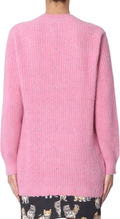 Msgm Crew Neck Sweater - Pink