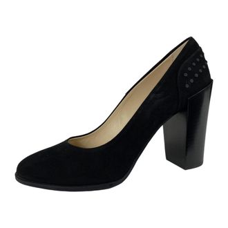 Tod's Wildlederschuhe Decollete Schwarzer Absatz - - Shoes - Damen - Schwarzk - 40 EU