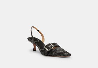 Coach Margot Slingback Aus Signature-Jacquard Mit Kristallen