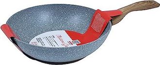 Pratesi Wok Madame GRAU cm.28 INDUKTION, 18/8 Edelstahl, Multicolor, one Size