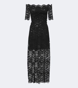 Paco Rabanne Robe midi en dentelle