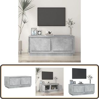 vidaXL Couchtisch Betongrau 102x50x44 cm Holzwerkstoff - Couchtisch - Wohnzimmerstil - Holzm&ouml;bel - Betonoptik - Sideboard